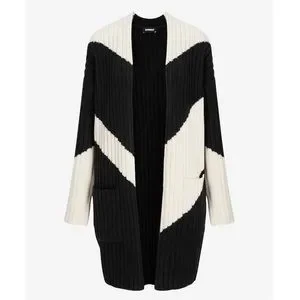 Express | Sweaters | Bnwt Express Colorblock Cable Knit Cardigan ...
